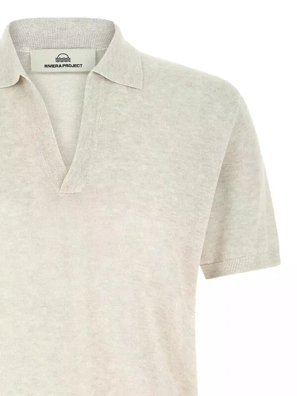 RIVIERA Open Collar Polo Shirt