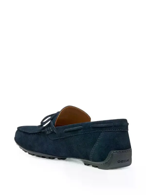 Geox Kosmopolis + Grip Bow-detail Suede Loafers