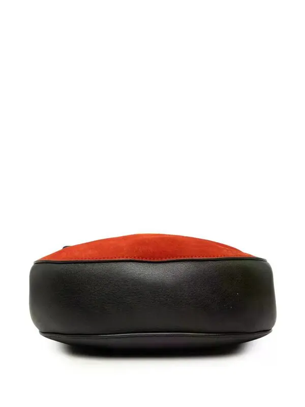 Chloé 2015 Small Bicolor Suede And Calfskin Drew Crossbody Bag - Black