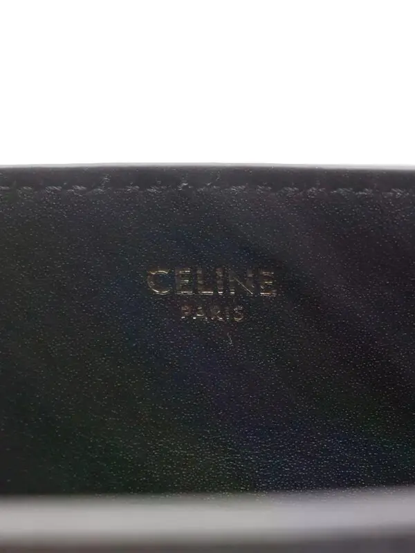 Celine Small Smooth Calfskin Louise Bucket Bag Satchel - Black