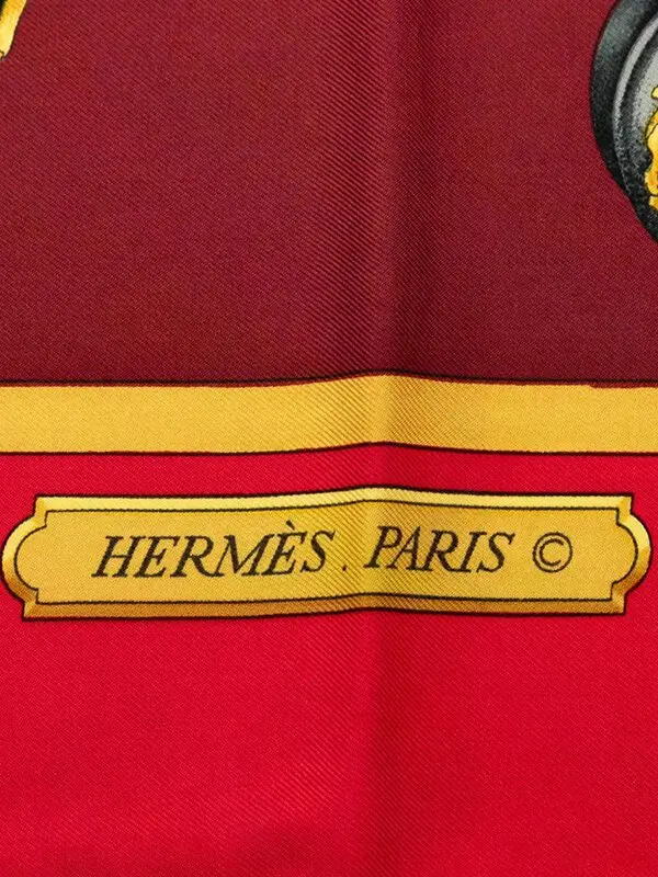 Hermès 20th Century Harnais De Cour Silk Scarf 90 Scarves