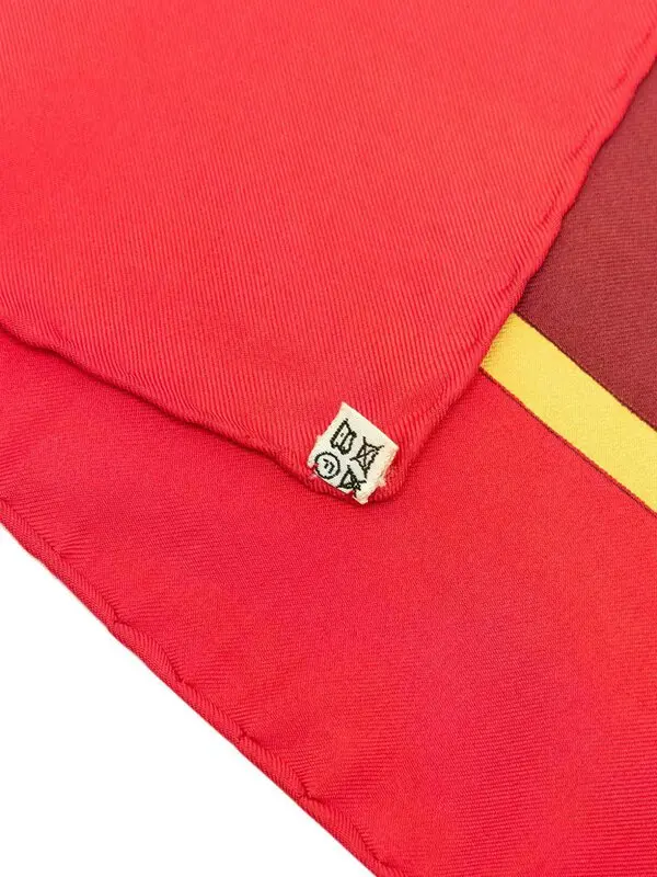 Hermès 20th Century Harnais De Cour Silk Scarf 90 Scarves