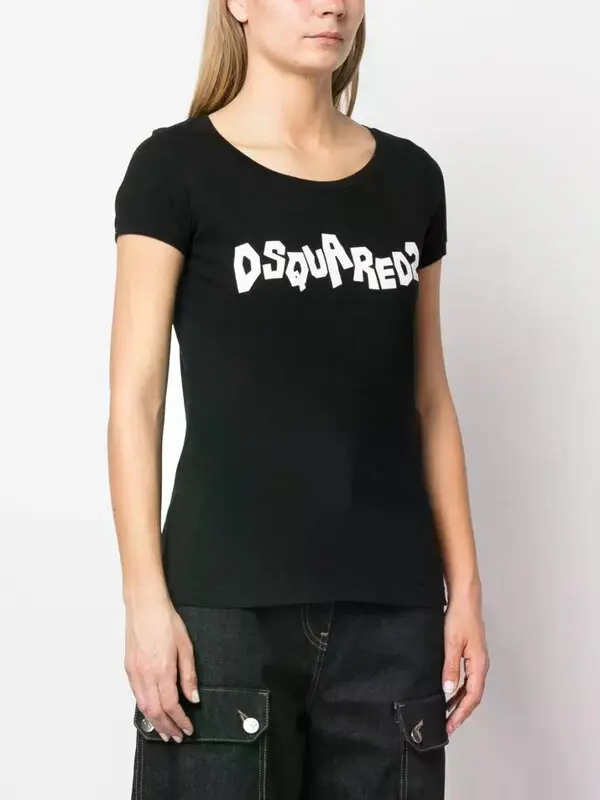 Dsquared2 Logo-print Slim-fit T-shirt - Black