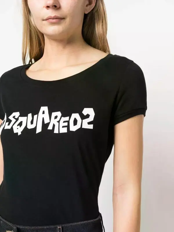 Dsquared2 Logo-print Slim-fit T-shirt - Black