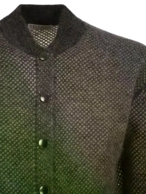Brunello Cucinelli Openwork Shimmering Cardigan