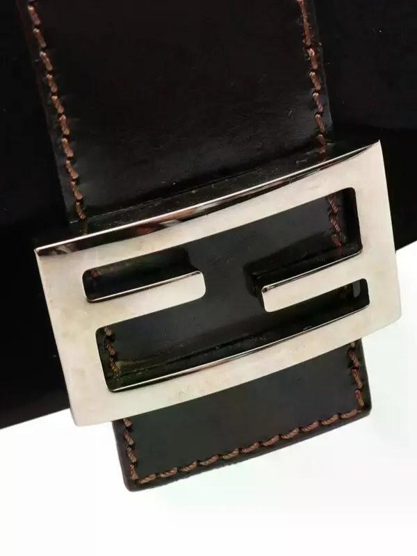 Fendi 2000-2010 Suede Mamma Forever Shoulder Bag
