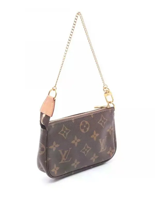 LOUIS VUITTON 2020 Monogram Mini Pochette Accessoires Handbag - Brown