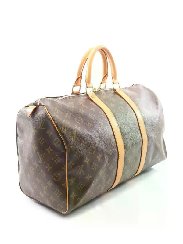 LOUIS VUITTON 2005 Monogram Keepall 45 Travel Bag - Brown