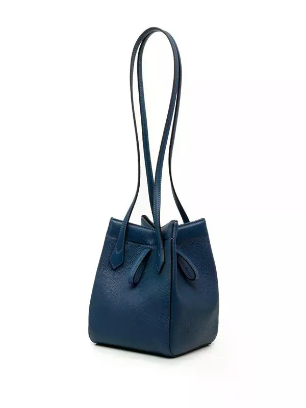 Fendi 2023-2024 Mini Leather Origami Shoulder Bag - Blue