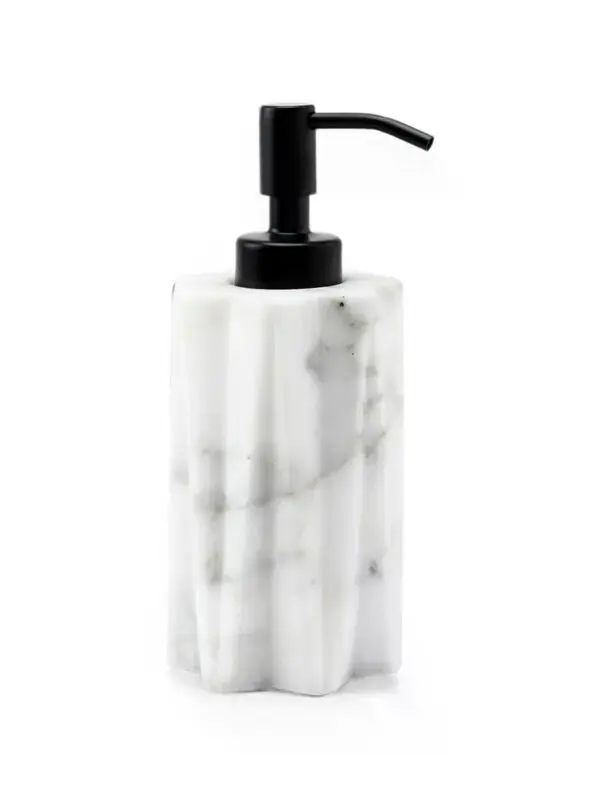 EDITIONS MILANO Fold Marble Soap Dispenser - White