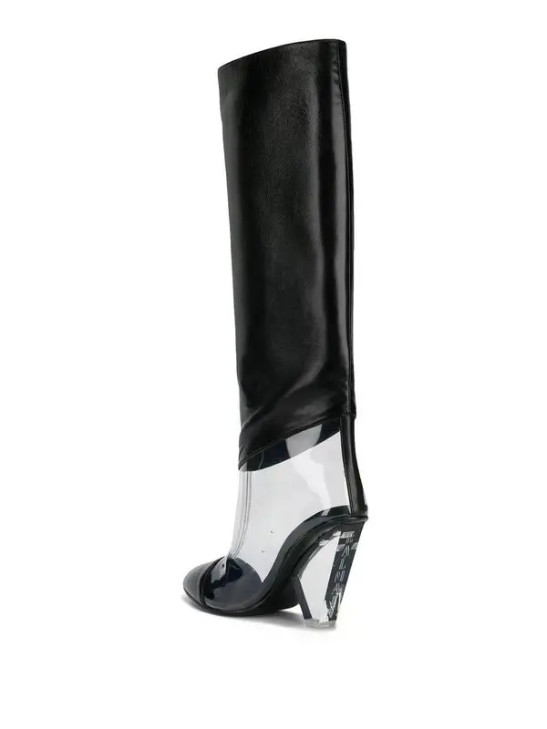 Balmain Pvc Knee High Boots