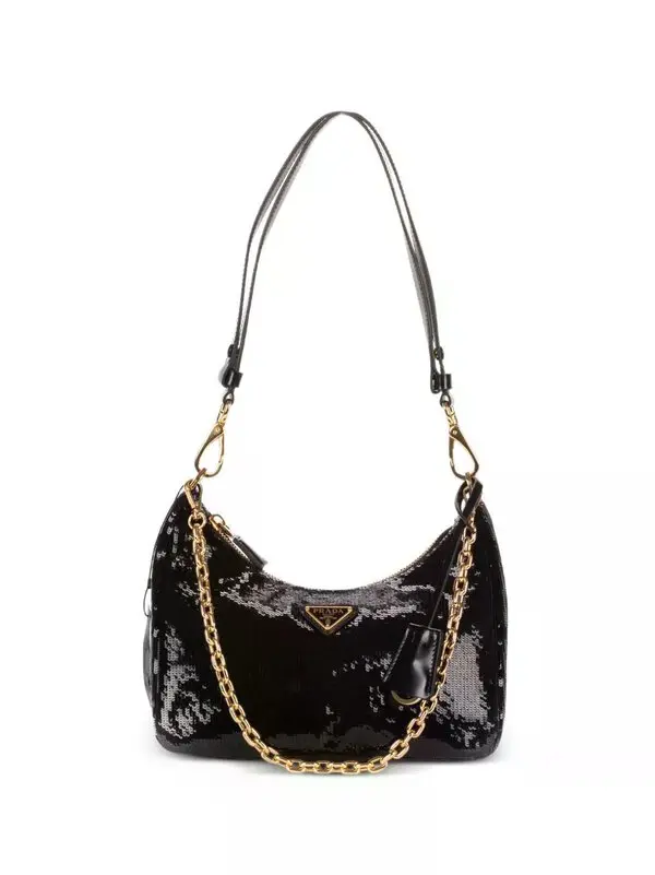 Prada Re-nylon Sequin-embellished Shoulder Bag