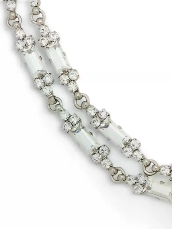 Alessandra Rich Crystal-embellished Layered Necklace