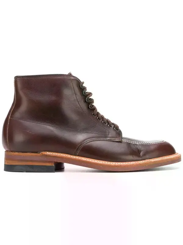 Alden Lace-up Ankle Boots - Brown