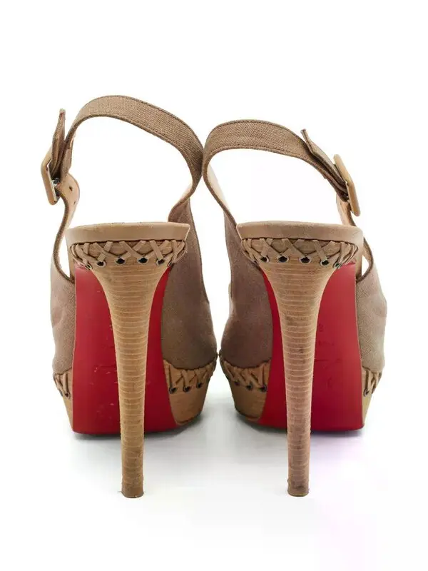 CHRISTIAN LOUBOUTIN Lady Indiana Slingback Platform Sandals