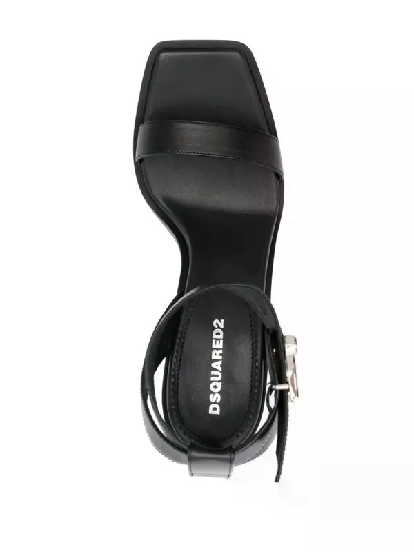 Dsquared2 Buckle 100mm Leather Sandals