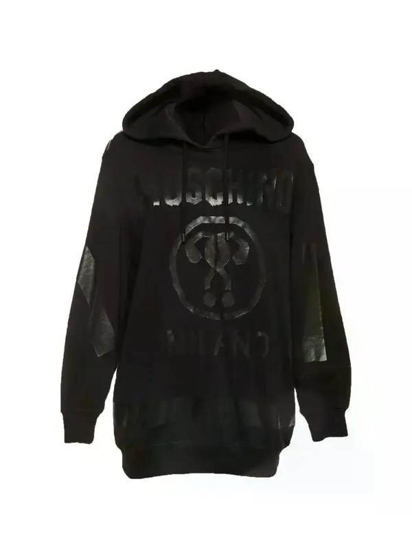 Moschino Question Mark Graphic Hoodie - Black