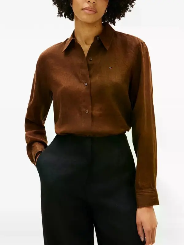 Tommy Hilfiger Logo-embroidered Button-down Shirt