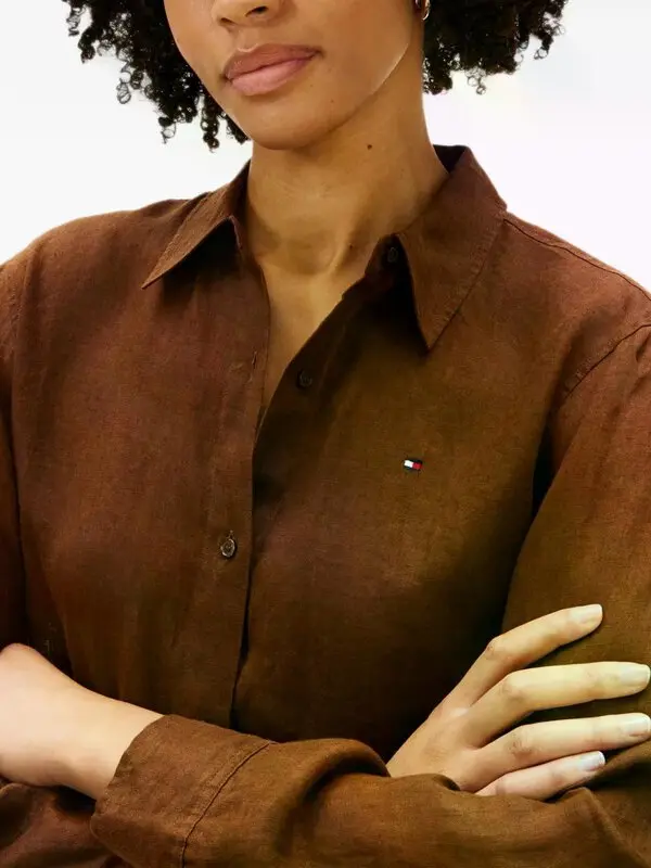 Tommy Hilfiger Logo-embroidered Button-down Shirt