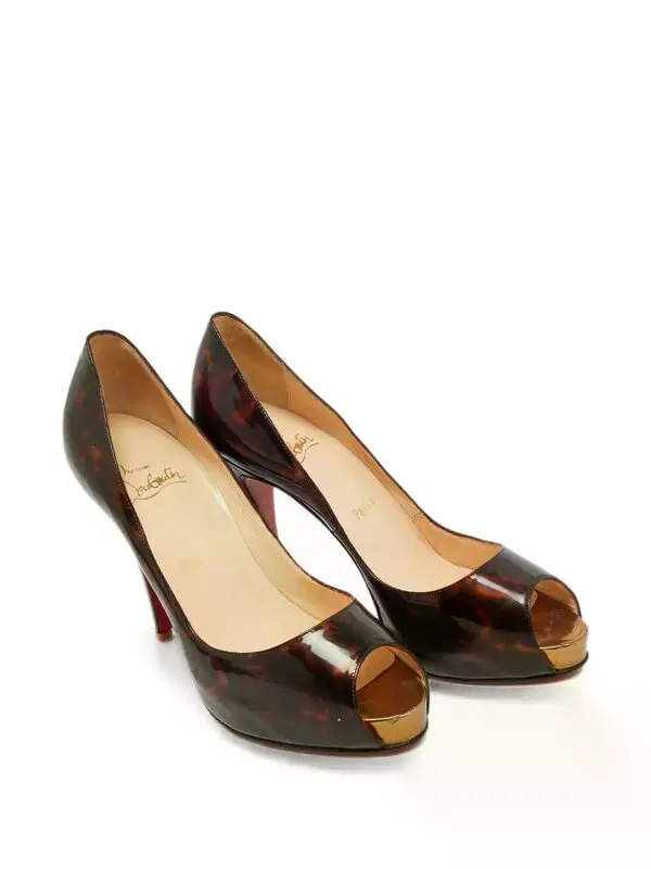 CHRISTIAN LOUBOUTIN Very Privé Peep-toe Sandals - Brown