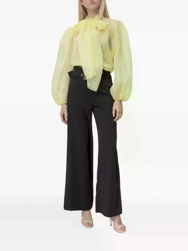 SIMONA CORSELLINI Belted-waist Straight Trousers
