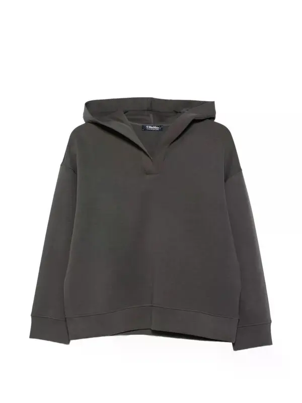 Max Mara Smmbuona Long-sleeve Hoodie - Grey