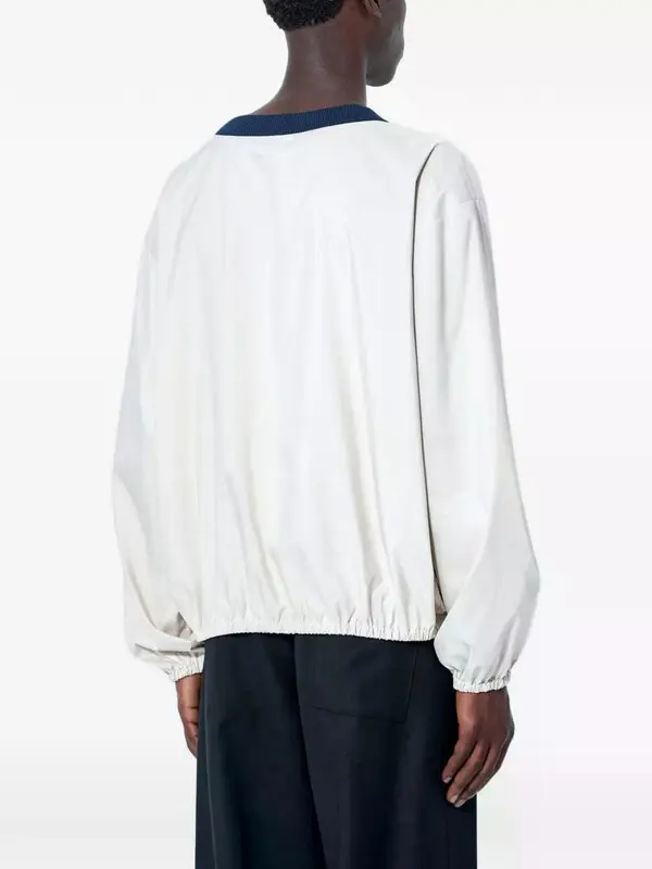 Miu Miu Logo-patch V-neck Sweater