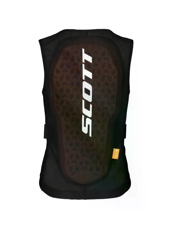 SCOTT LIVING Logo-print Zip-up Vest - Black