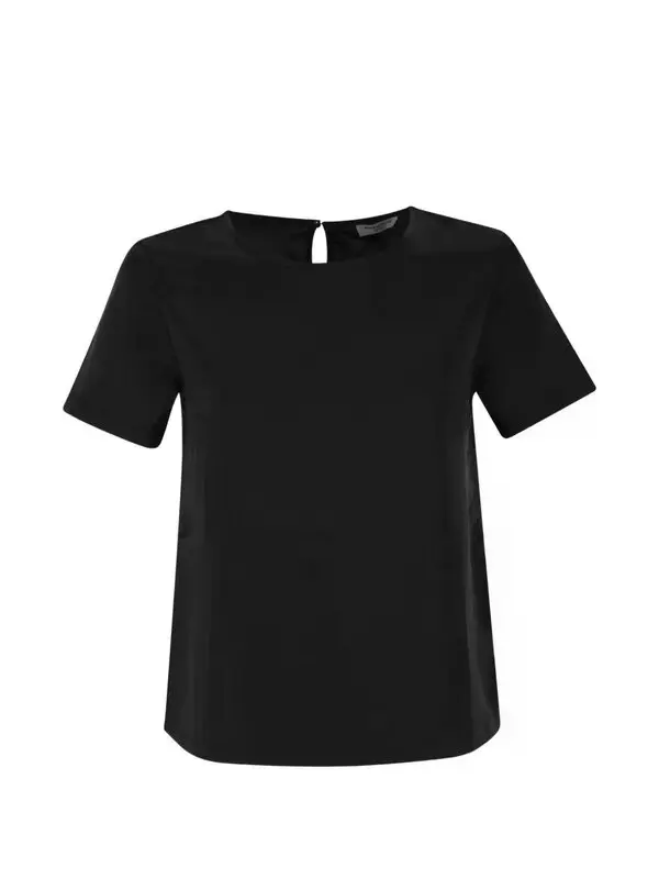 Max Mara Satin Jersey T-shirt - Black