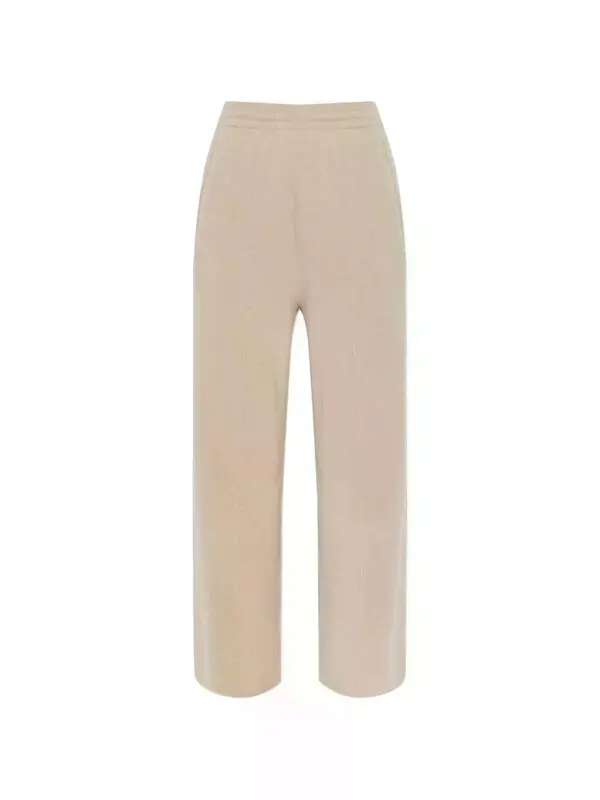 LANVIN Straight-leg Knitted Trousers - Neutrals