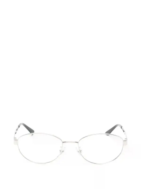 Ray-ban Logo-detail Glasses - Silver