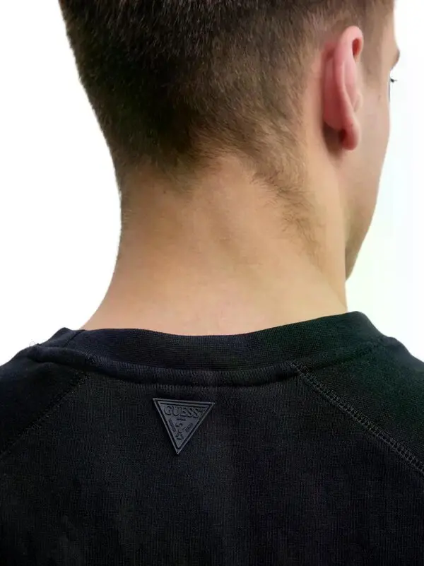 Guess Logo-print Raglan-sleeve Sweater