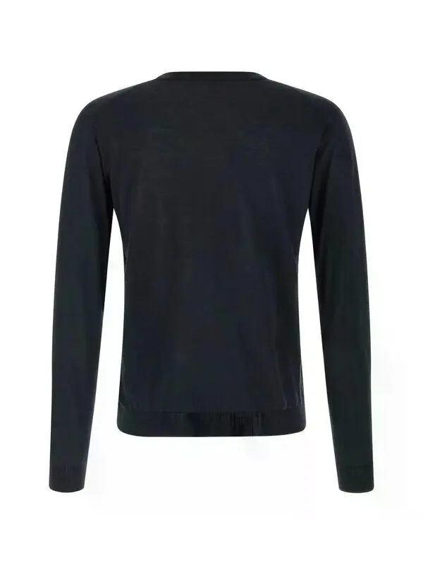 RIVIERA V-neck Cuffed Sweater - Blue