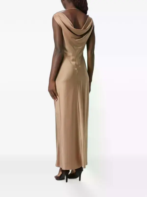 HANITA Cowl-neck Sleeveless Maxi Dress