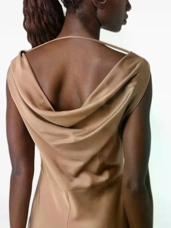 HANITA Cowl-neck Sleeveless Maxi Dress