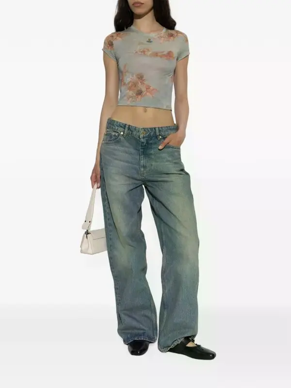 VIVIENNE WESTWOOD Baby Peru Cherub-print Cropped T-shirt