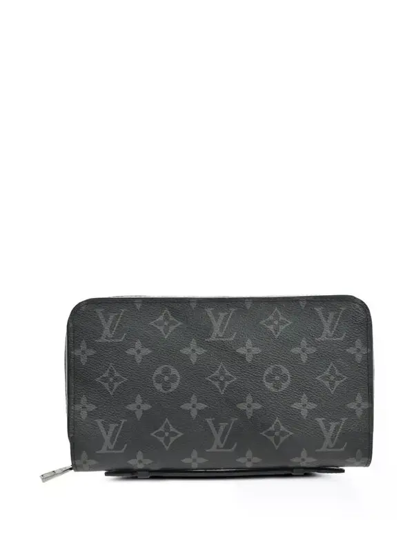LOUIS VUITTON 2017 Eclipse Zippy Monogram Wallet - Black