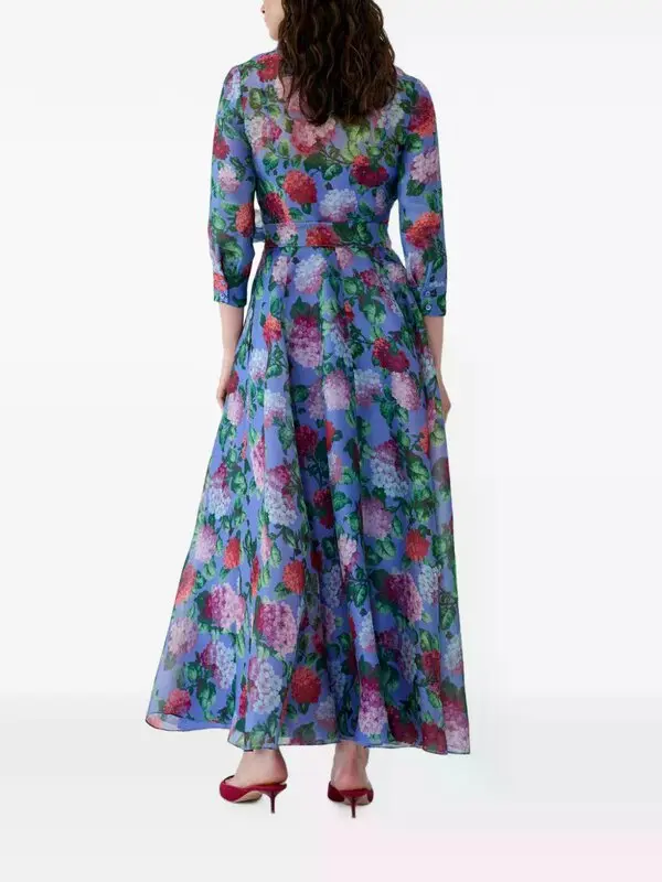 Carolina Herrera Hydrangea-print Maxi Dress