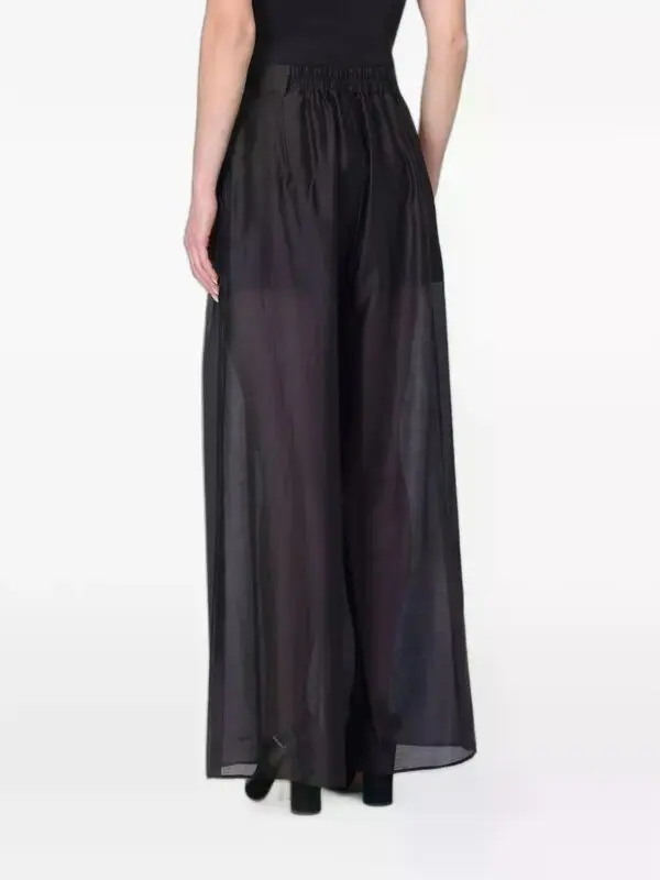 HANITA Sheer Wide-leg Palazzo Pants