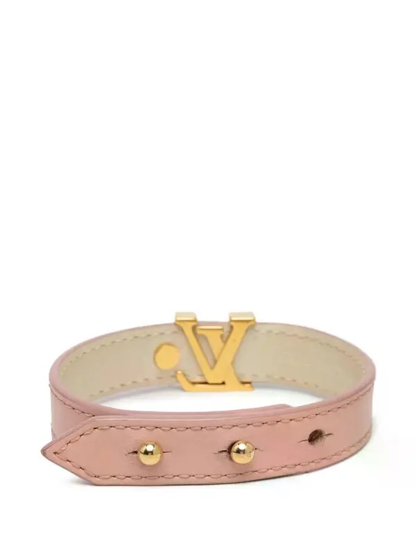 LOUIS VUITTON Iconic Bracelet In Leather With Gold-tone Hardware