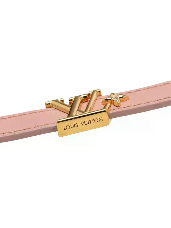 LOUIS VUITTON Iconic Bracelet In Leather With Gold-tone Hardware