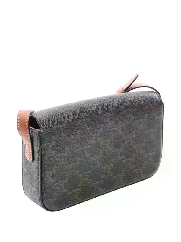 Celine 2010-2026 Triomphe Coated Canvas Claude Shoulder Bag