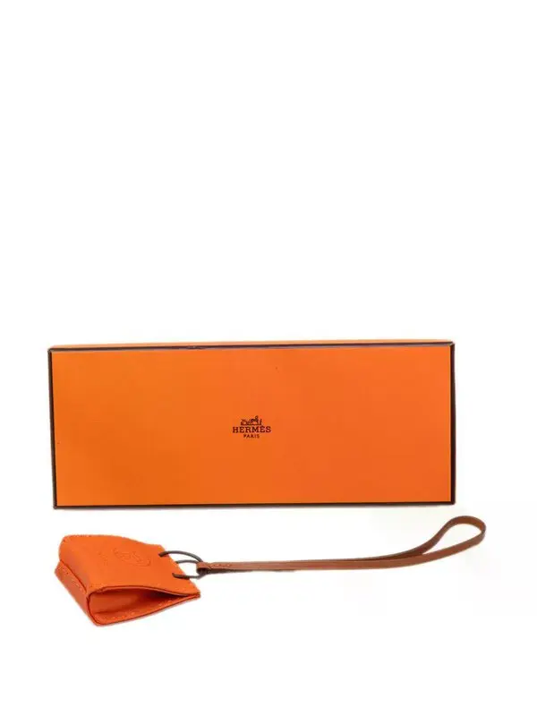 Hermès 2020 Milo Lambskin And Swift Shopping Bag Charm Key Chain