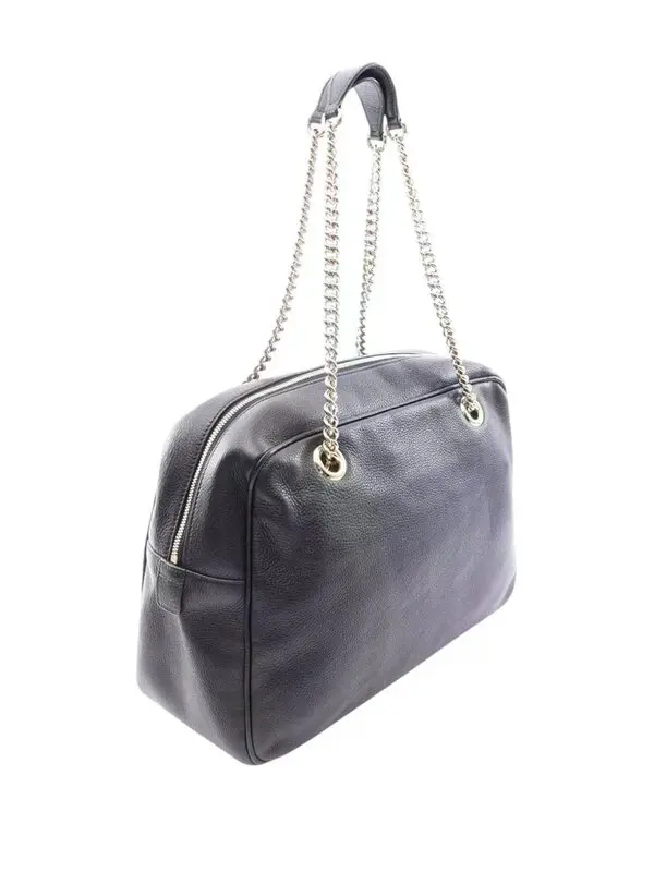 Gucci 2016-2026 Leather Soho Chain Shoulder Bag - Black