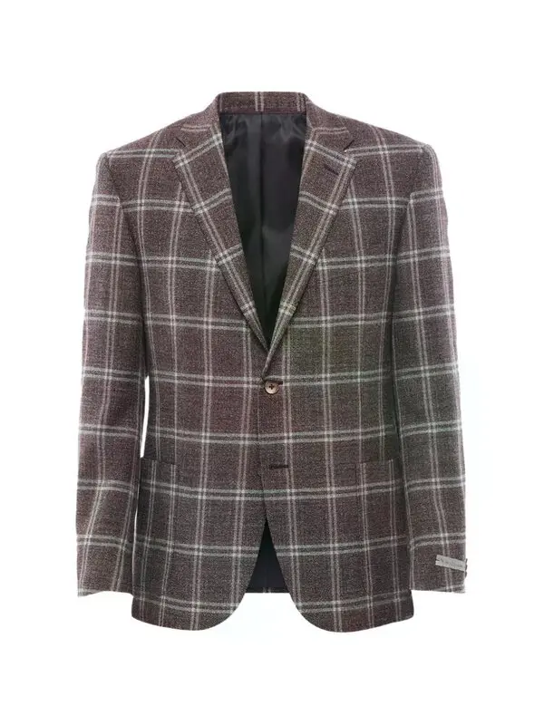 Corneliani Check-pattern Single-breasted Blazer