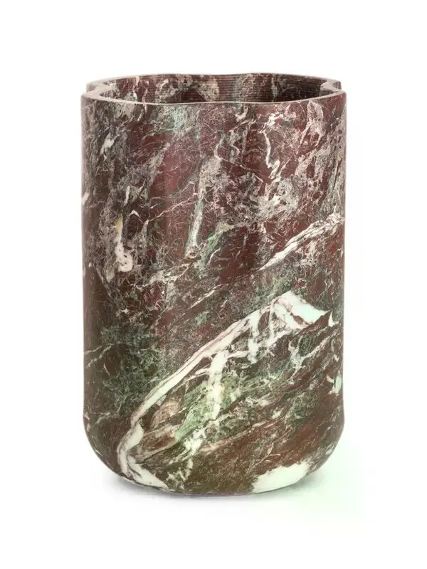 EDITIONS MILANO Arch Marble Vase - Red