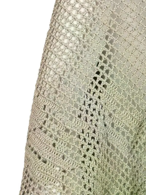 CHIARA IS Fringe-trim Knitted Shawl