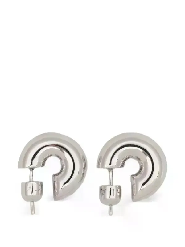 MARIA BLACK Medium Prima Hoop Earring - Silver