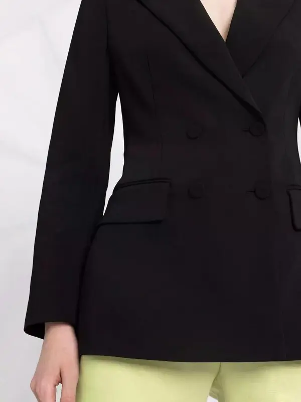 Alberta Ferretti Strappy-back Double-breasted Blazer