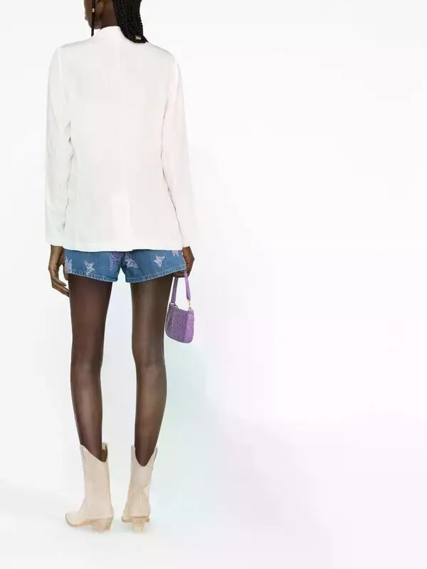 BLUGIRL Metallic-stripe Single-breasted Blazer